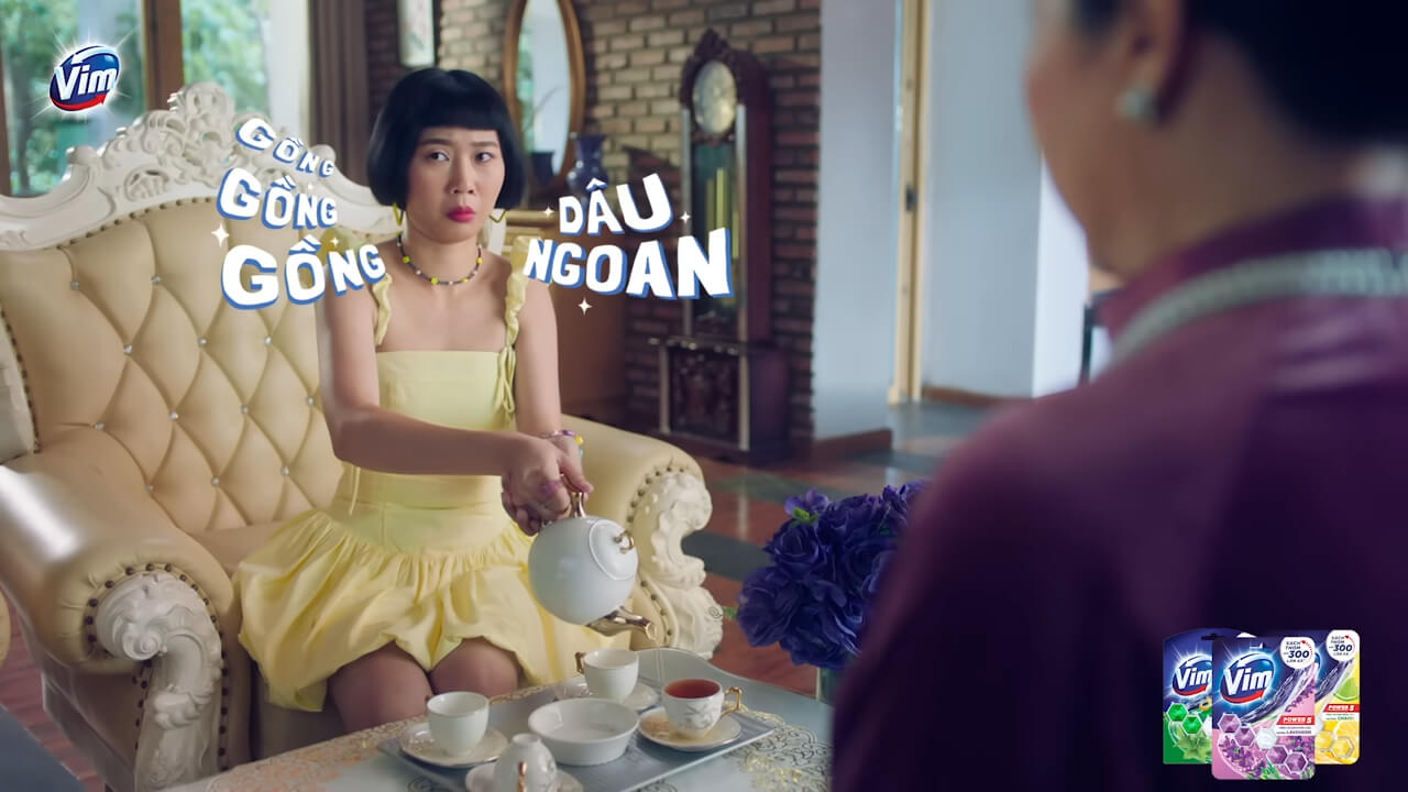 Case Study quảng cáo Vim | Hương bung tỏa - Xả sạch vai